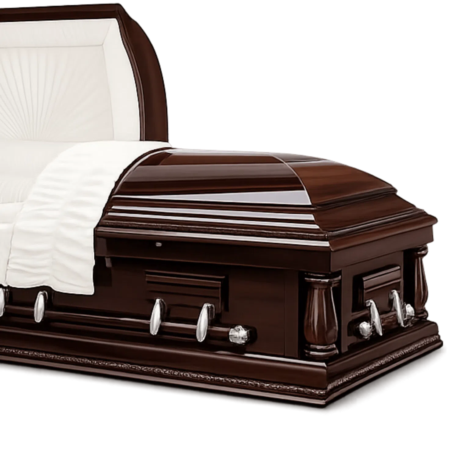 Harper Mahogany Wood Casket (Solid Mahogany Wood) - Sky Caskets