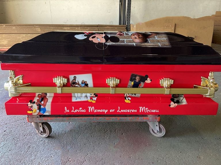 Youth Mickey Mouse Custom Casket - Sky Caskets