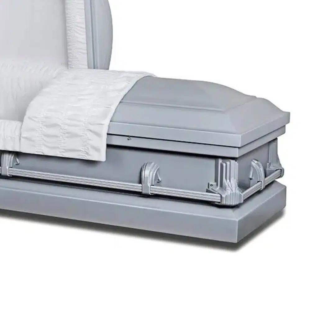 Orion Silver Steel Casket - Sky Caskets